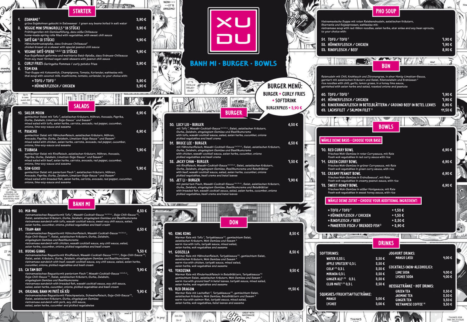 Speisekarte – XUDU-Berlin